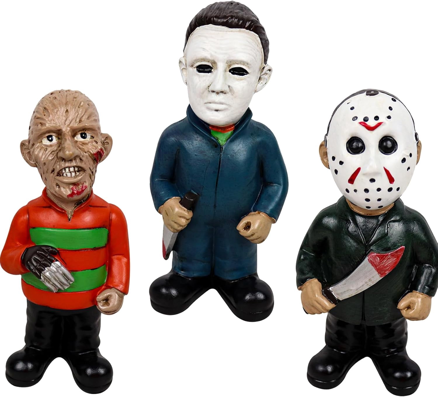 BrioBunch Horror Movie Garden Gnomes Statue Michael Myers Action Figure ...