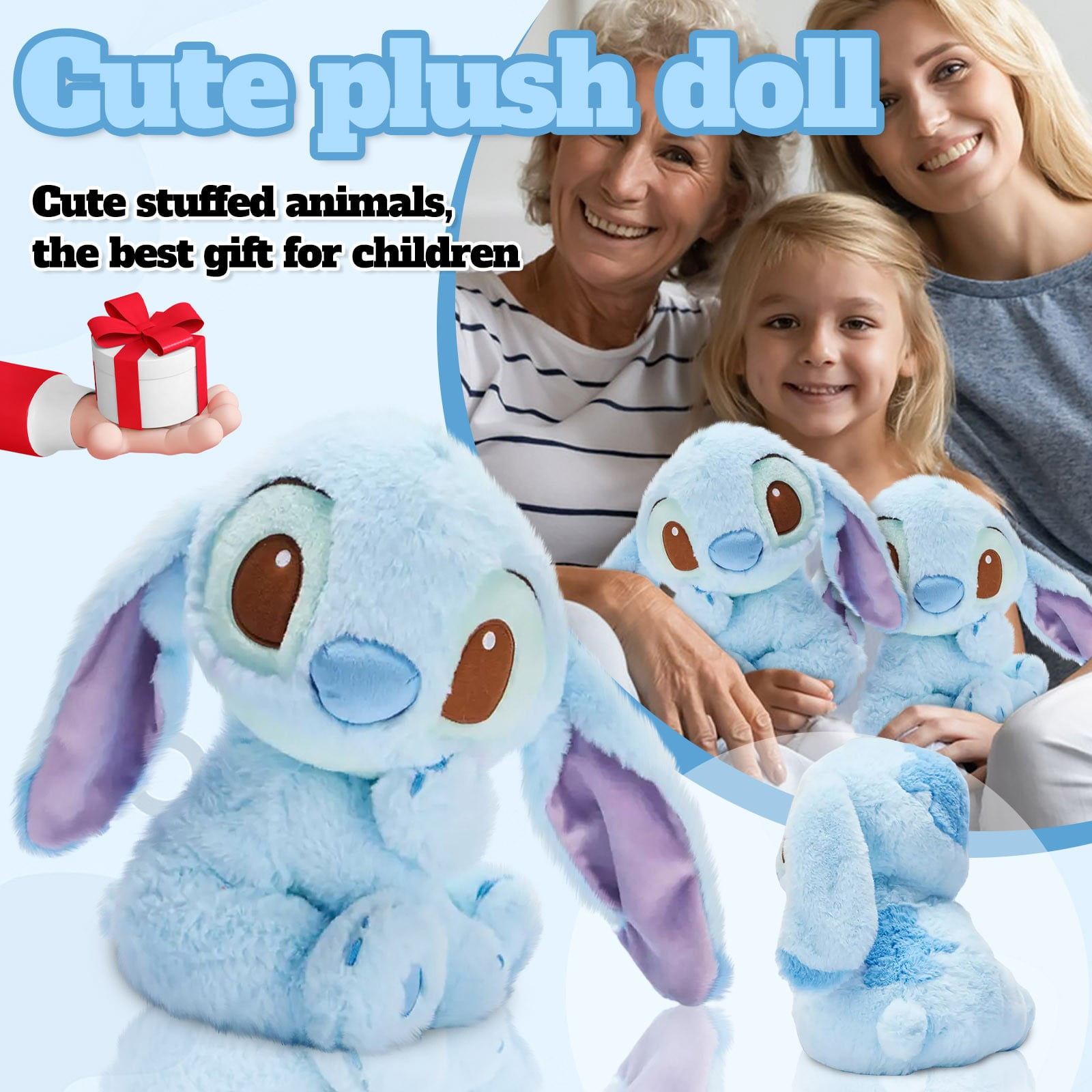 BrioBunch Lilo & Stitch 11" Cute Stitch Animal Plush Stuffed Toys ...