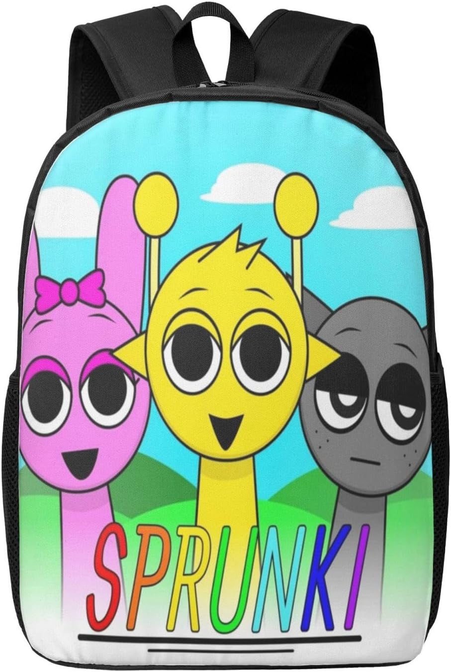 BrioBunch Sprunki Backpack, 15 Inch Casual Large Capacity Cute Travel ...