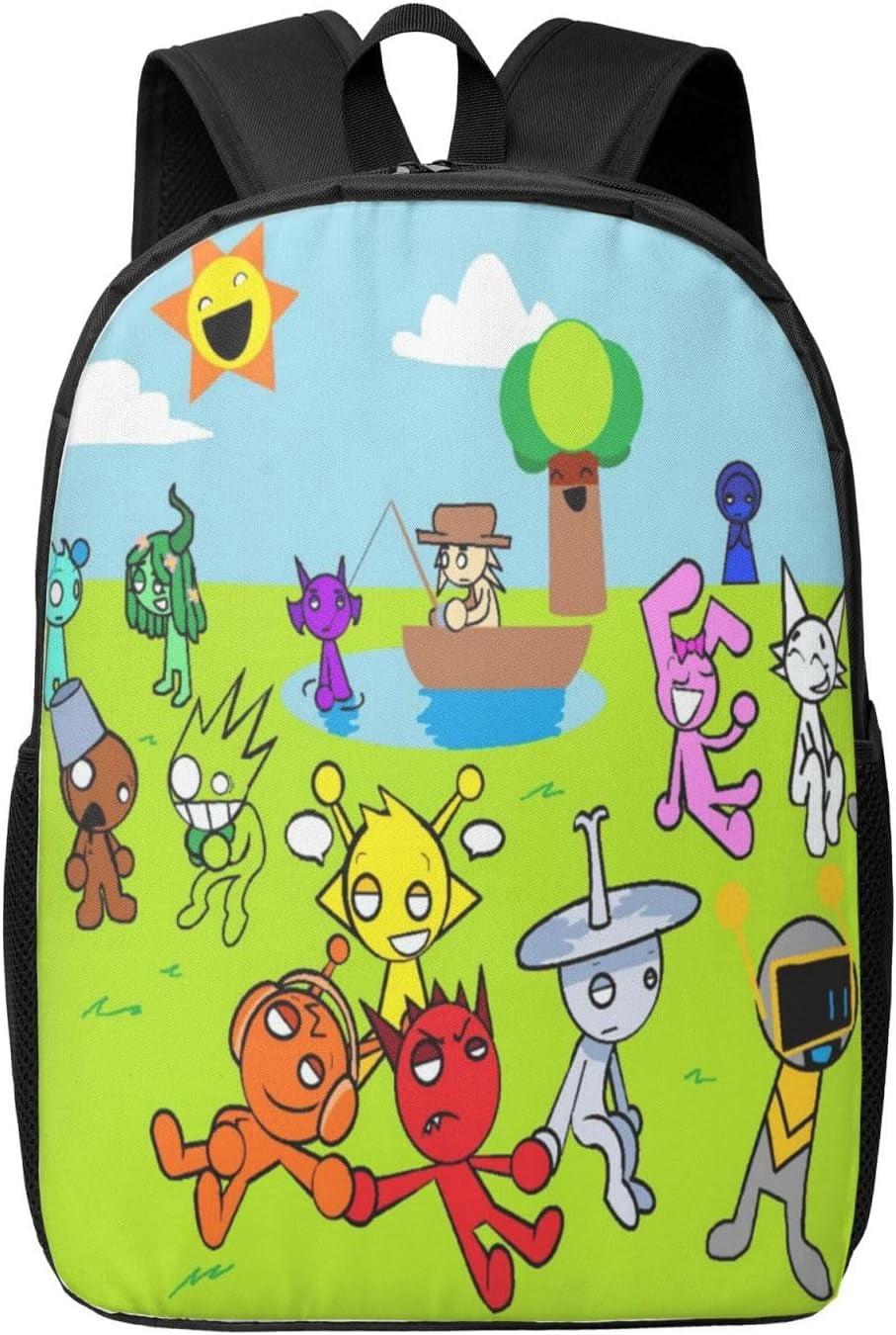 BrioBunch Sprunki Backpack, 15 Inch Casual Large Capacity Cute Travel ...
