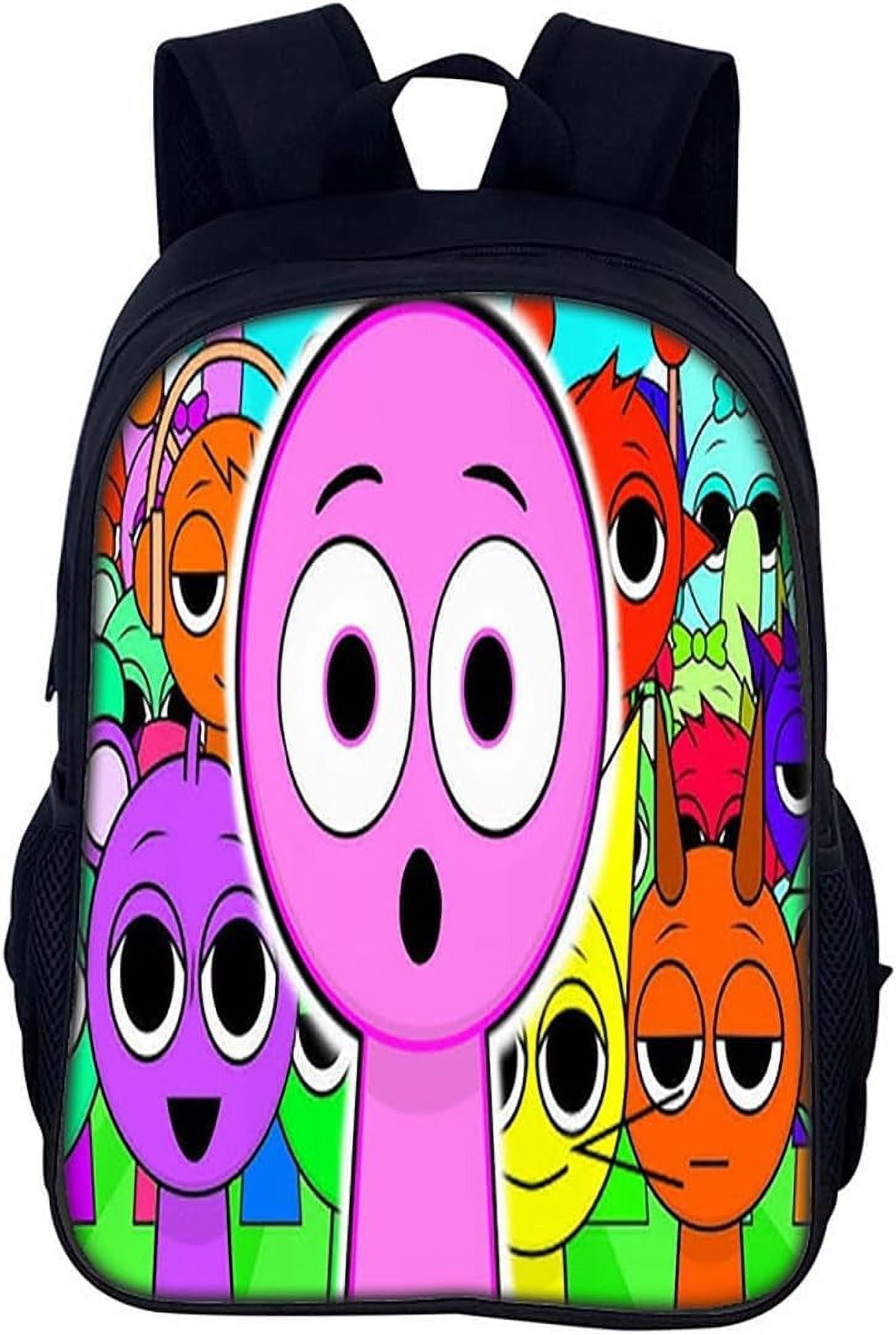 BrioBunch Sprunki Backpack Large Capacity Sprunki Game Cartoon Backpack ...