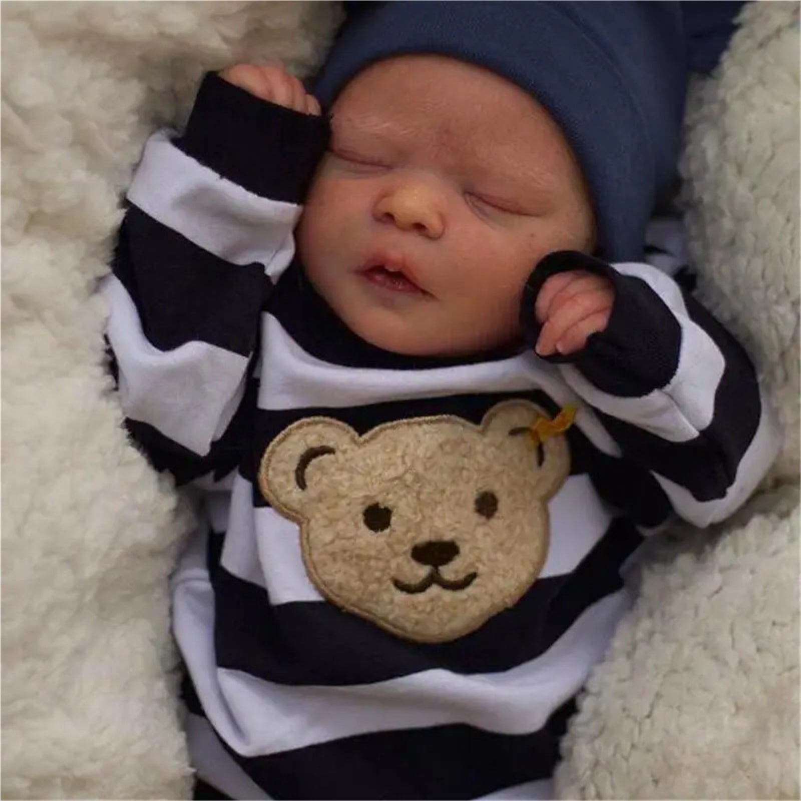 BrioTek 3D Skin Tone with Veins Premie Doll 45CM Reborn Baby Dolls ...