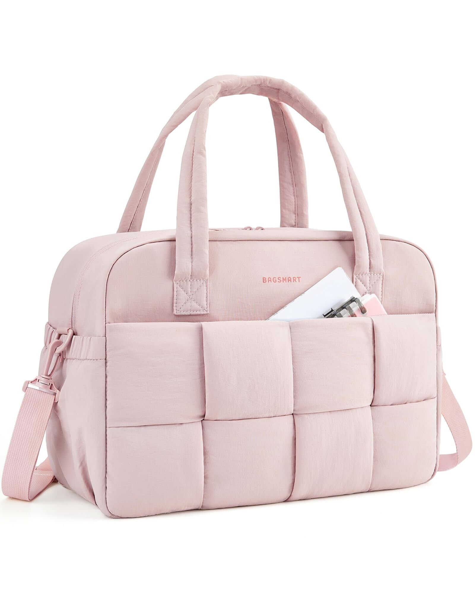 BrioTek Gym Bag for Women, 29L Puffer Travel Bag Duffle Bag for Travel ...