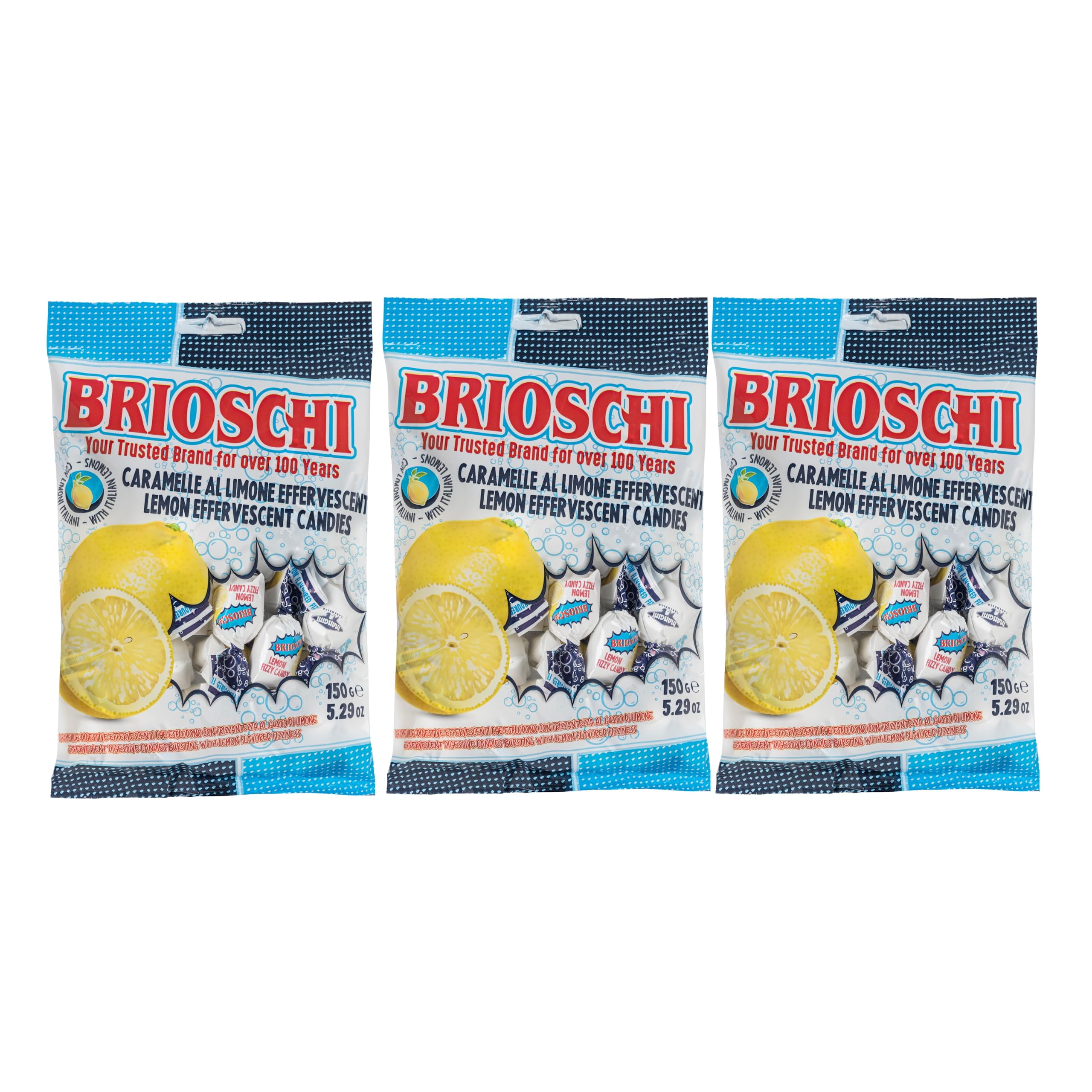 Brioschi Lemon Flavored Effervescent BCF26 Fizzy Digestive Italian ...
