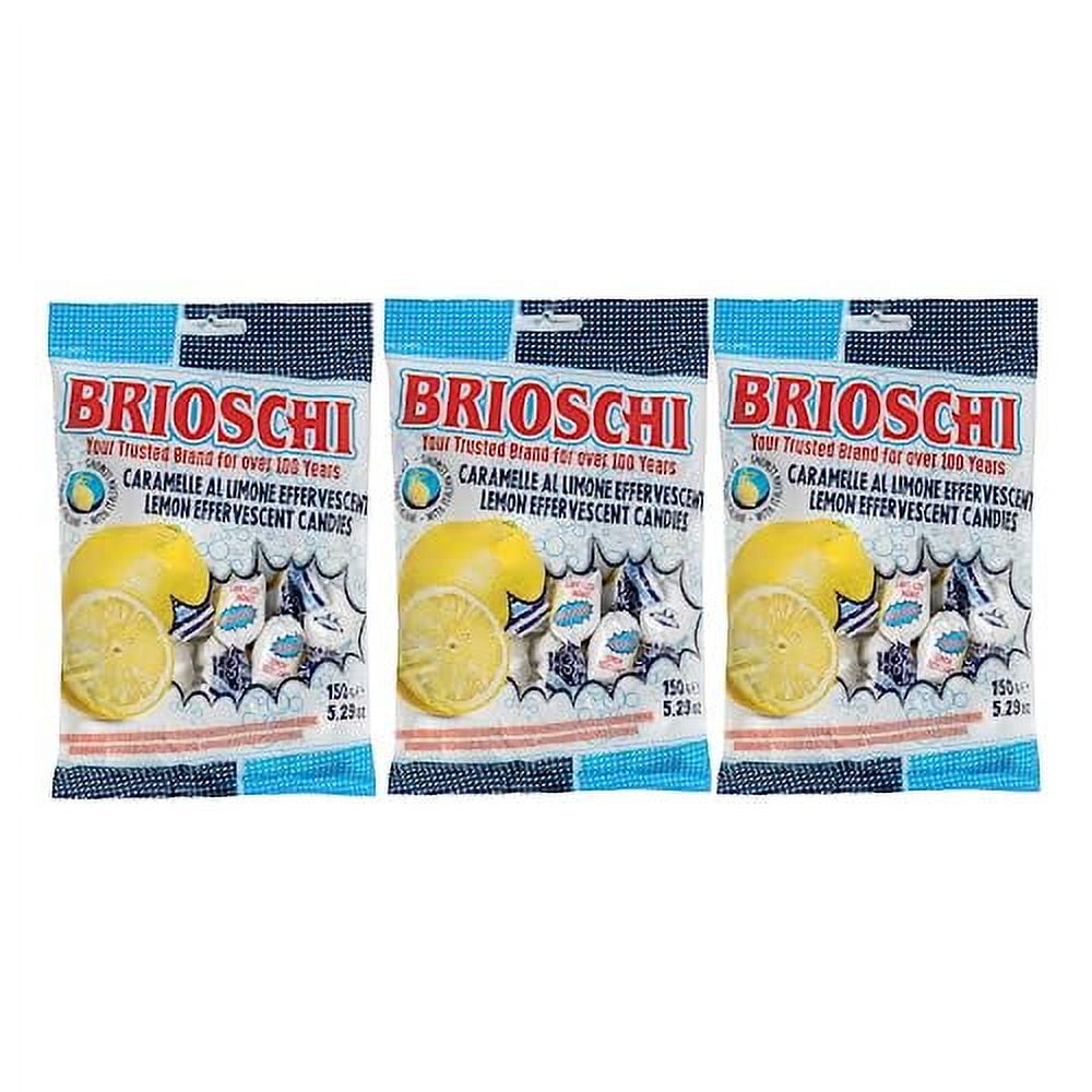 Brioschi Lemon Flavored Effervescent Fizzy Digestive Italian Candies, 5 ...