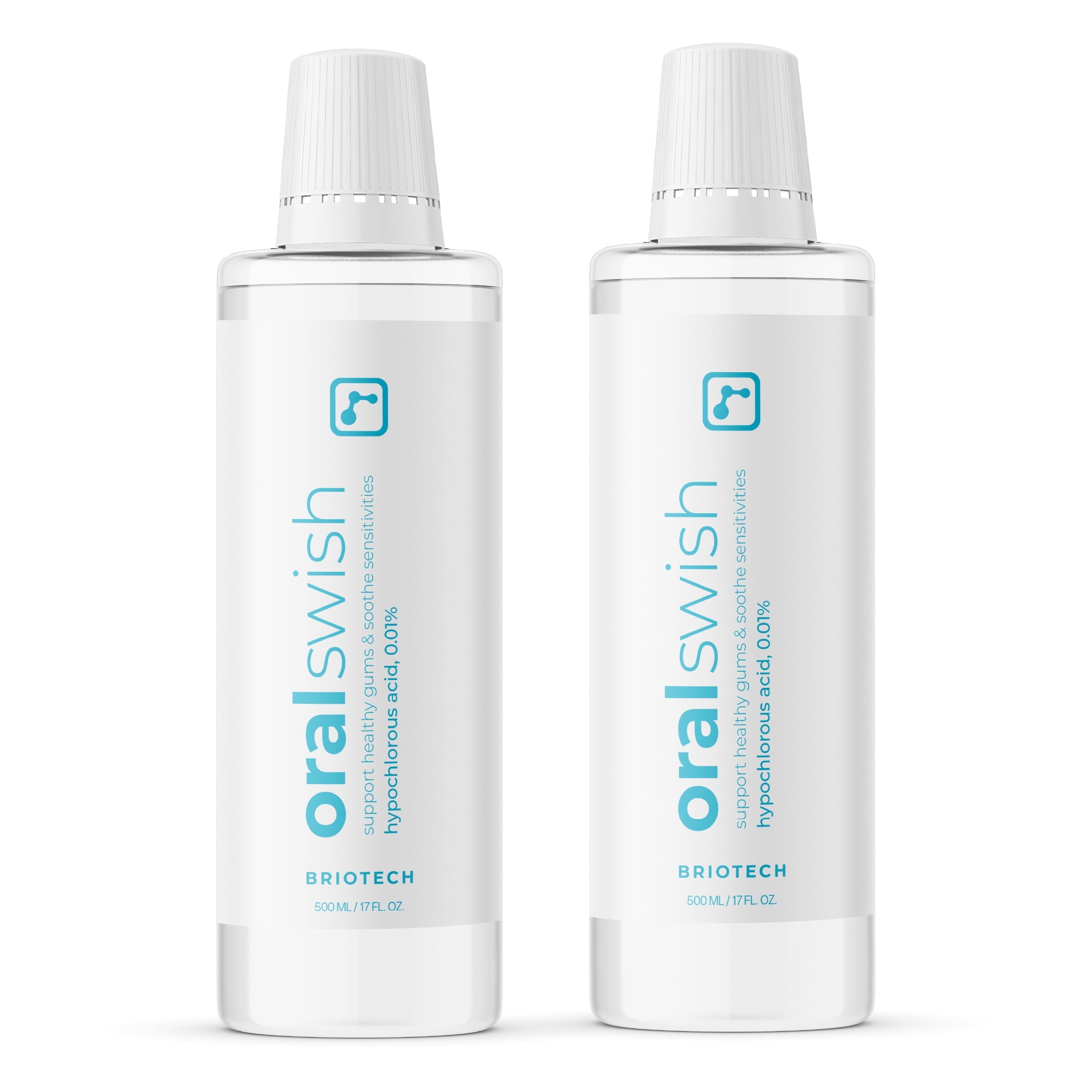 Briotech Oral Swish, Hypochlorous Acid Mouthwash Rinse, Alcohol ...