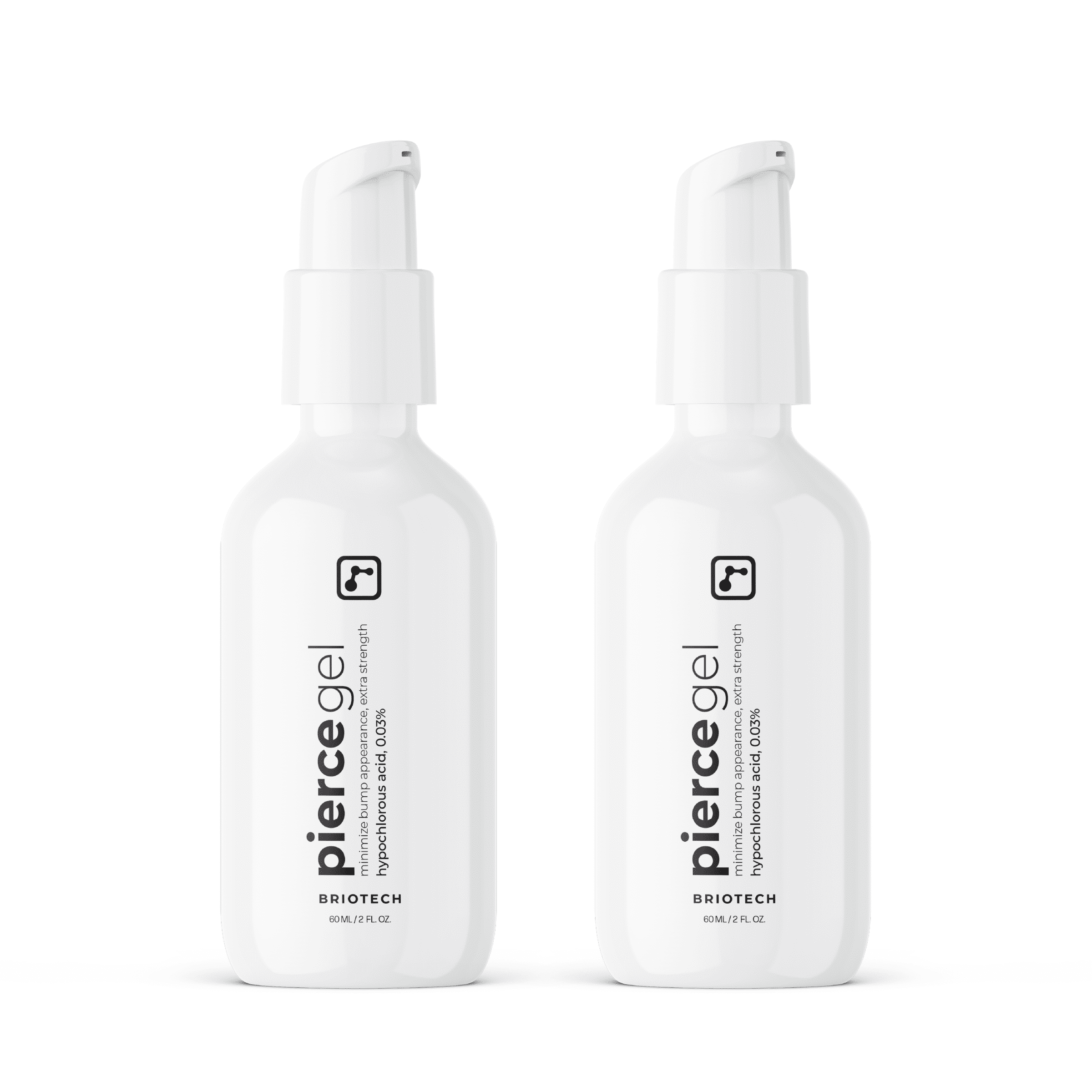 Briotech Pierce Gel, Clinically Tested Hypochlorous Acid Aftercare, 2 ...