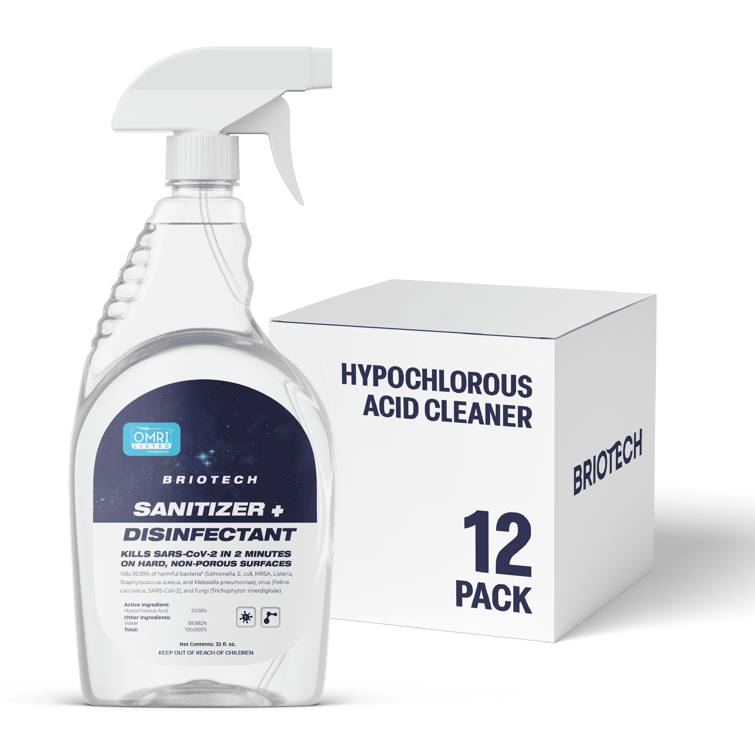 Briotech Sanitizer Disinfectant, Kill 99.99% of Viruses & Bacteria ...