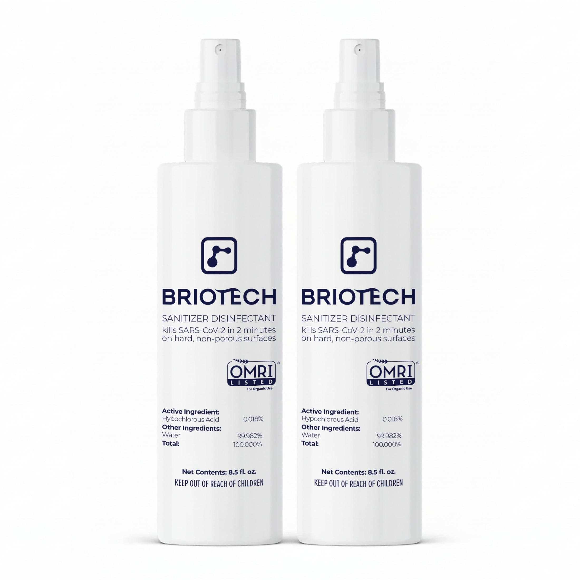 Briotech Sanitizer Disinfectant, Kill 99.99% of Viruses & Bacteria ...
