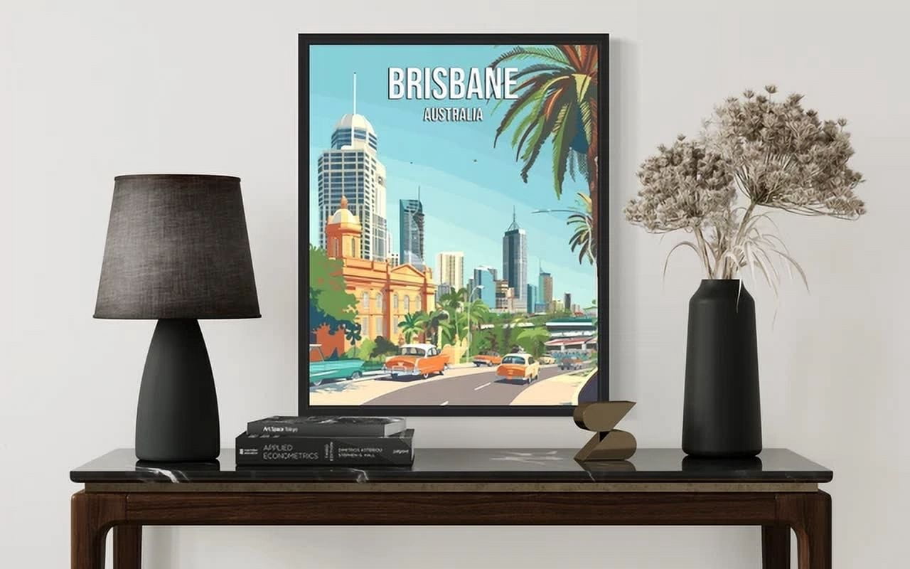 Brisbane Australia Poster Art Print Wall Art Painting Artwork Decor ...