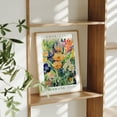 Brisbane Flower Market Print Flowerful Wall Art Floral Illustration ...