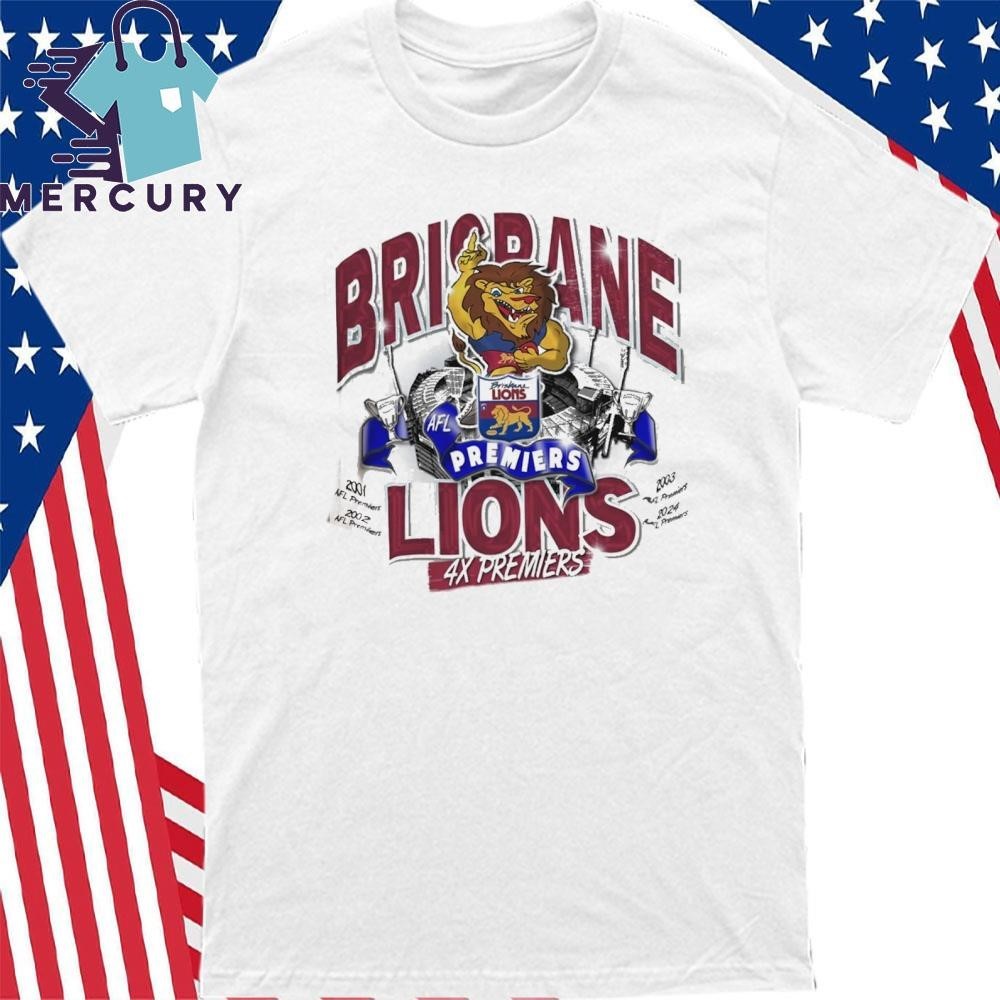 Brisbane Lions Afl Premiership Champions Shirt - Walmart.com