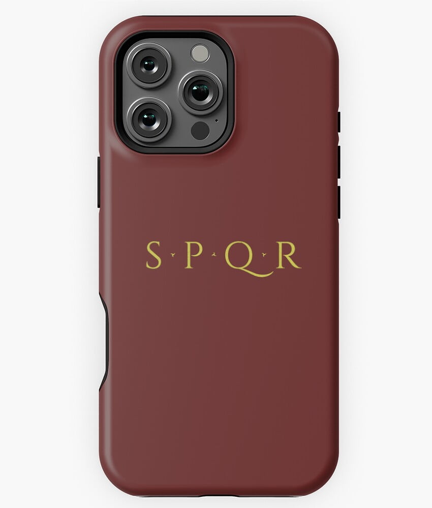 S P Q R Roman Empire Phone Case for iPhone 16 15 14 13 12 11 Pro Max ...