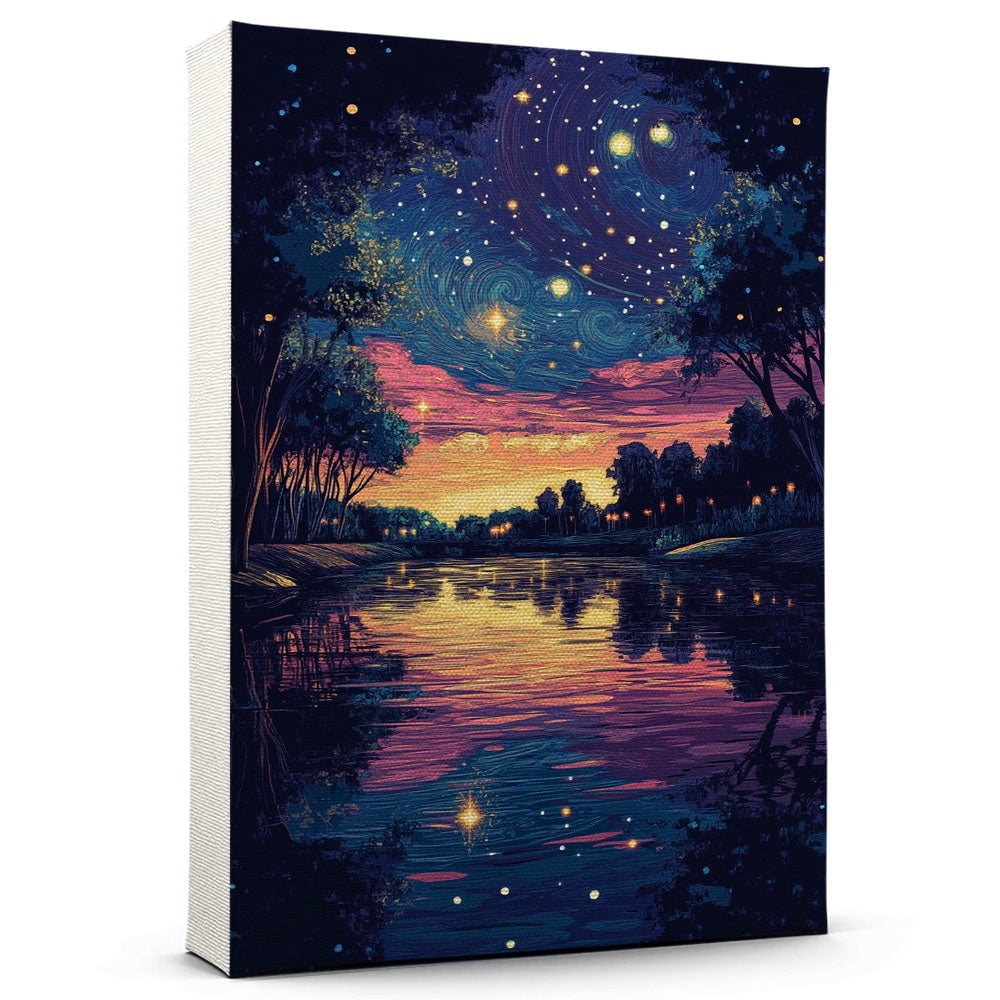 Brisbane Travel Starry Night Canvas Print, Australia Canvas Wall art ...