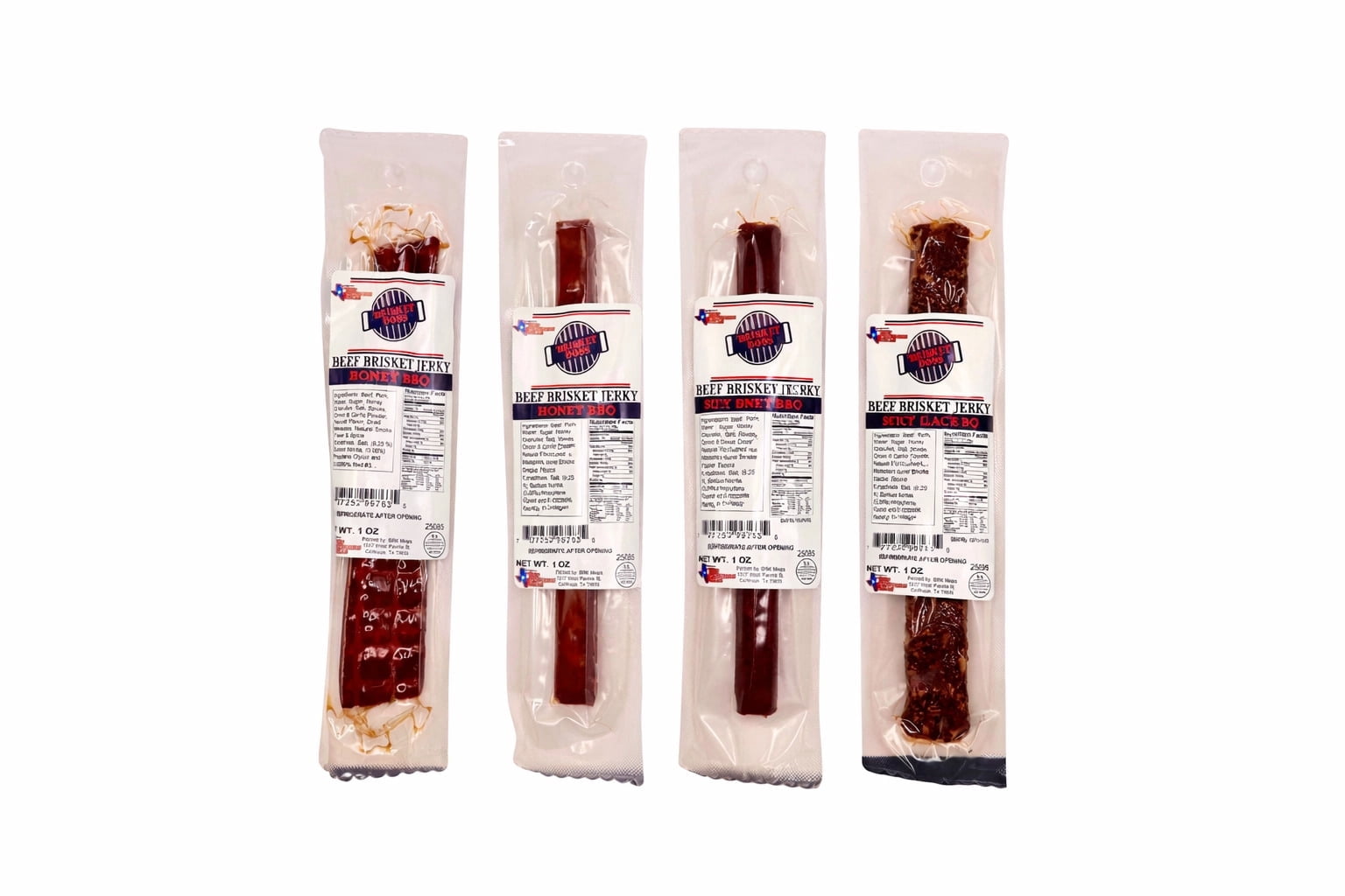 Brisket Boss Honey BBQ & Spicy Honey BBQ Beef Brisket Snacks Variety ...