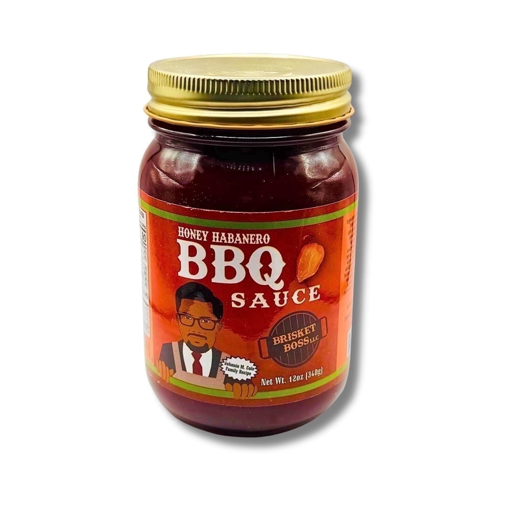 Brisket Boss BBQ Sauce Honey Habanero Sweet and Spicy Gourmet 12 oz ...