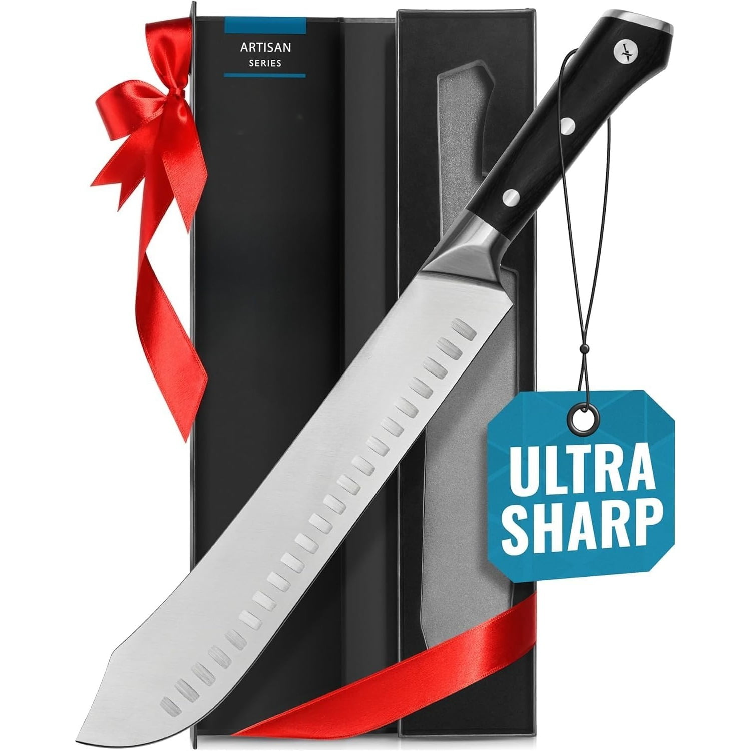 Brisket Knife – 12" Carving & Slicing Knife for Meat & BBQ – Razor ...