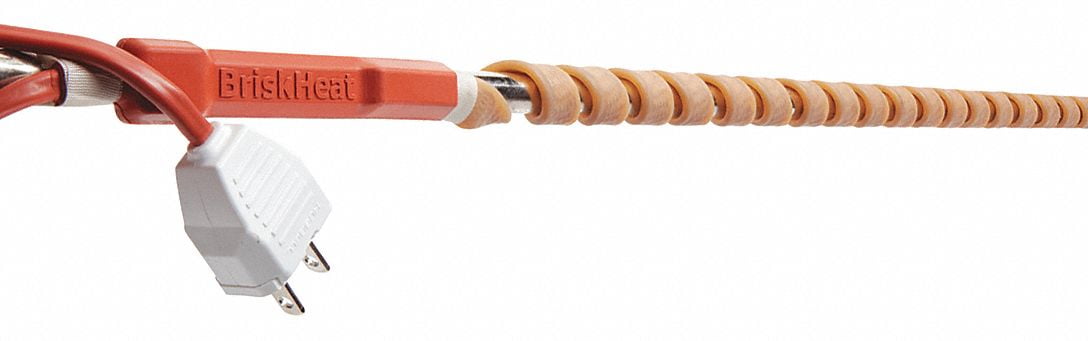 Briskheat Heating Tape,10 ft. L,1/2" W,Silicone RKP1A0120 - Walmart.com