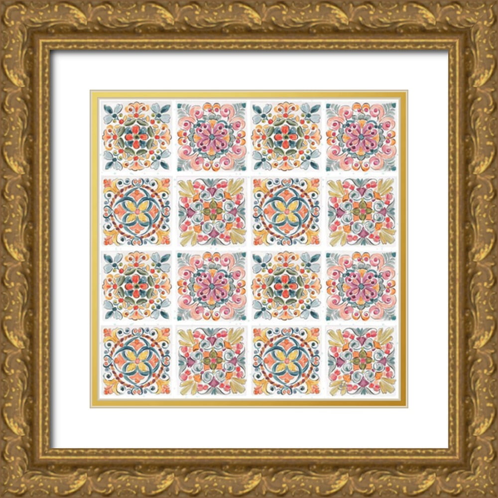 Brissonnet, Daphne 26x26 Gold Ornate Wood Framed with Double Matting Museum Art Print Titled ...