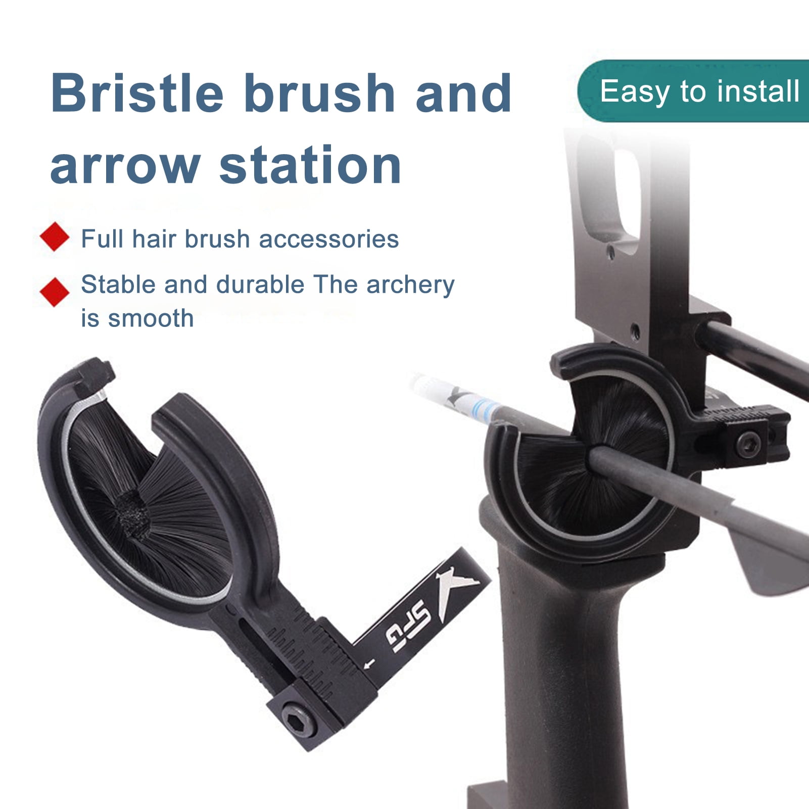 Bristle Brush Arrow Rest Compound Recurve Bow Whisker Archery Arrow ...