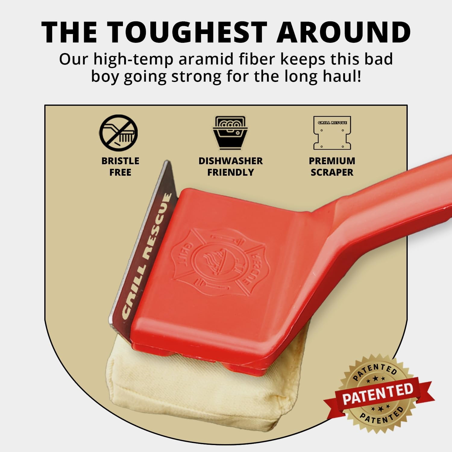 Bristle-Free Griddle Brush – Heavy-Duty Cleaner for Flat Tops & BBQ ...