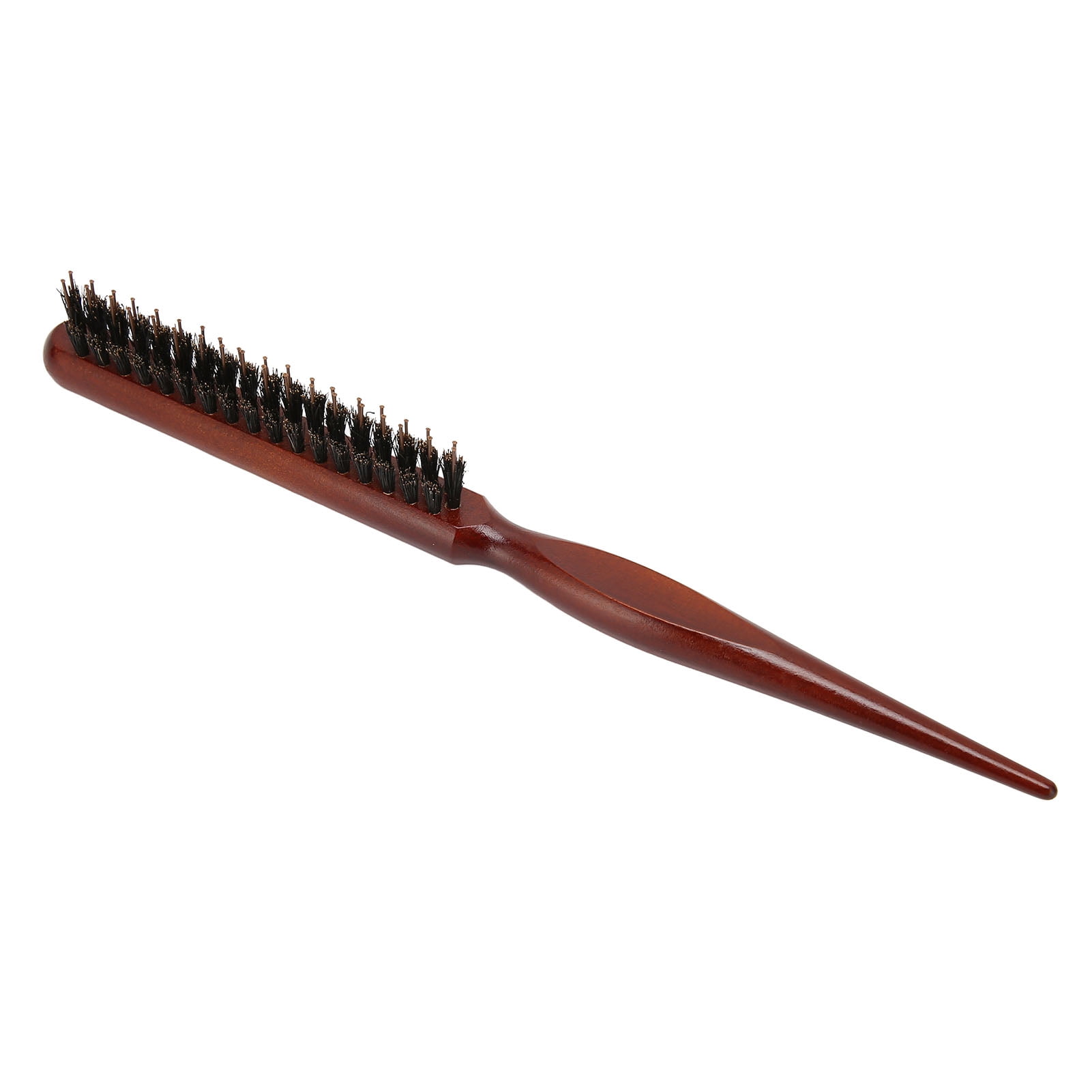 Wooden Bristle Hair Brush, Accurate Parting Teasing Comb with Smoothing ...