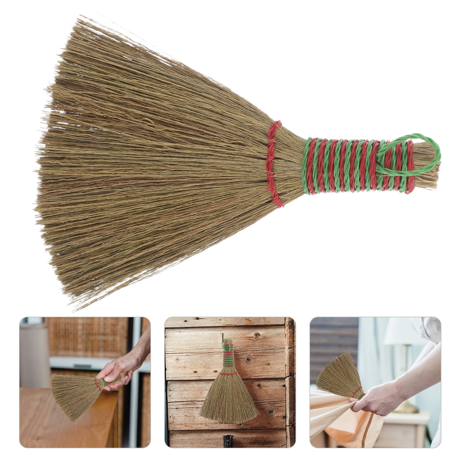 Bristle Hand Broom for Indoor Cleaning Ideal for Sweeping Floors and ...