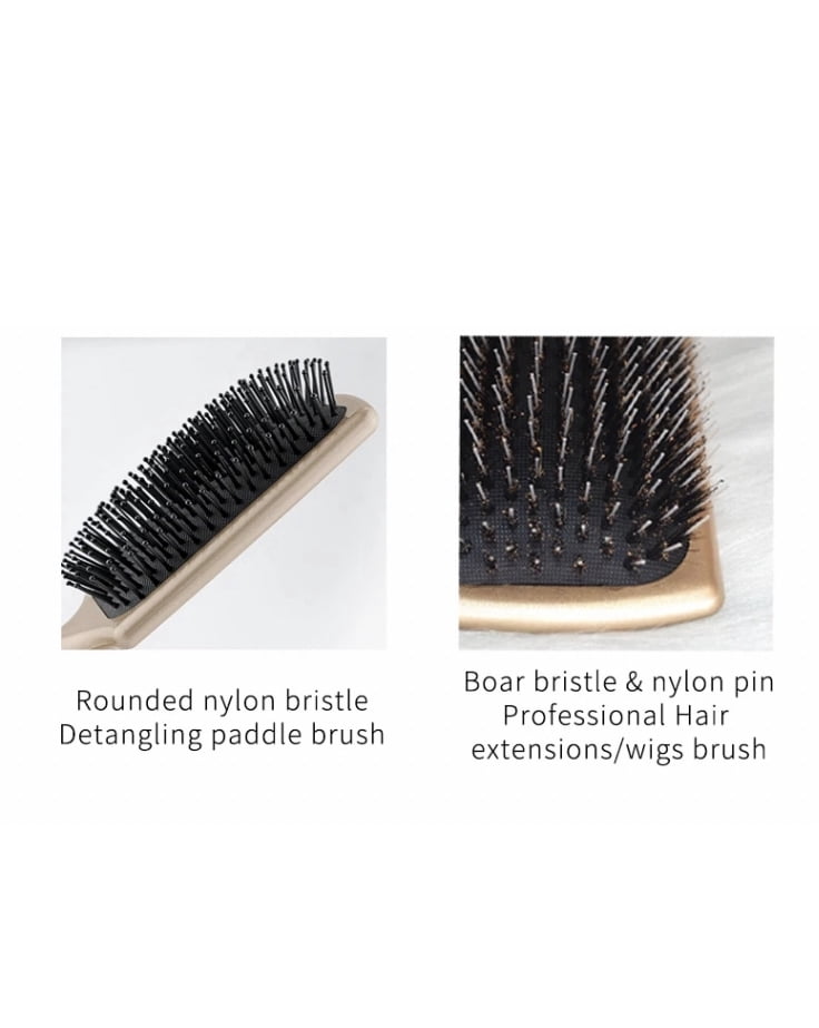 TEMI Adult Professional And Personal Boar Plastic Wire Bristle Hair ...
