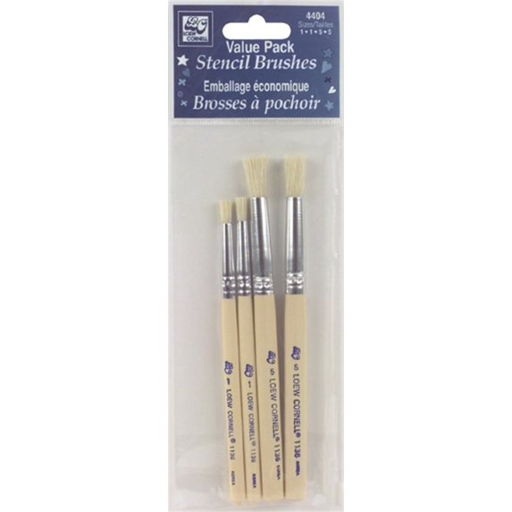 Bristle Stencil Brush Set 4/Pkg-2 Each Of Sizes 1 & 5 - Walmart.com