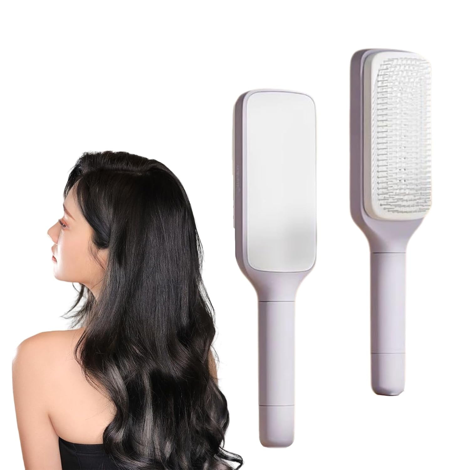 Bristleflex Hair Brush - Brush Master Self Cleaning Hair Brush, Easy ...