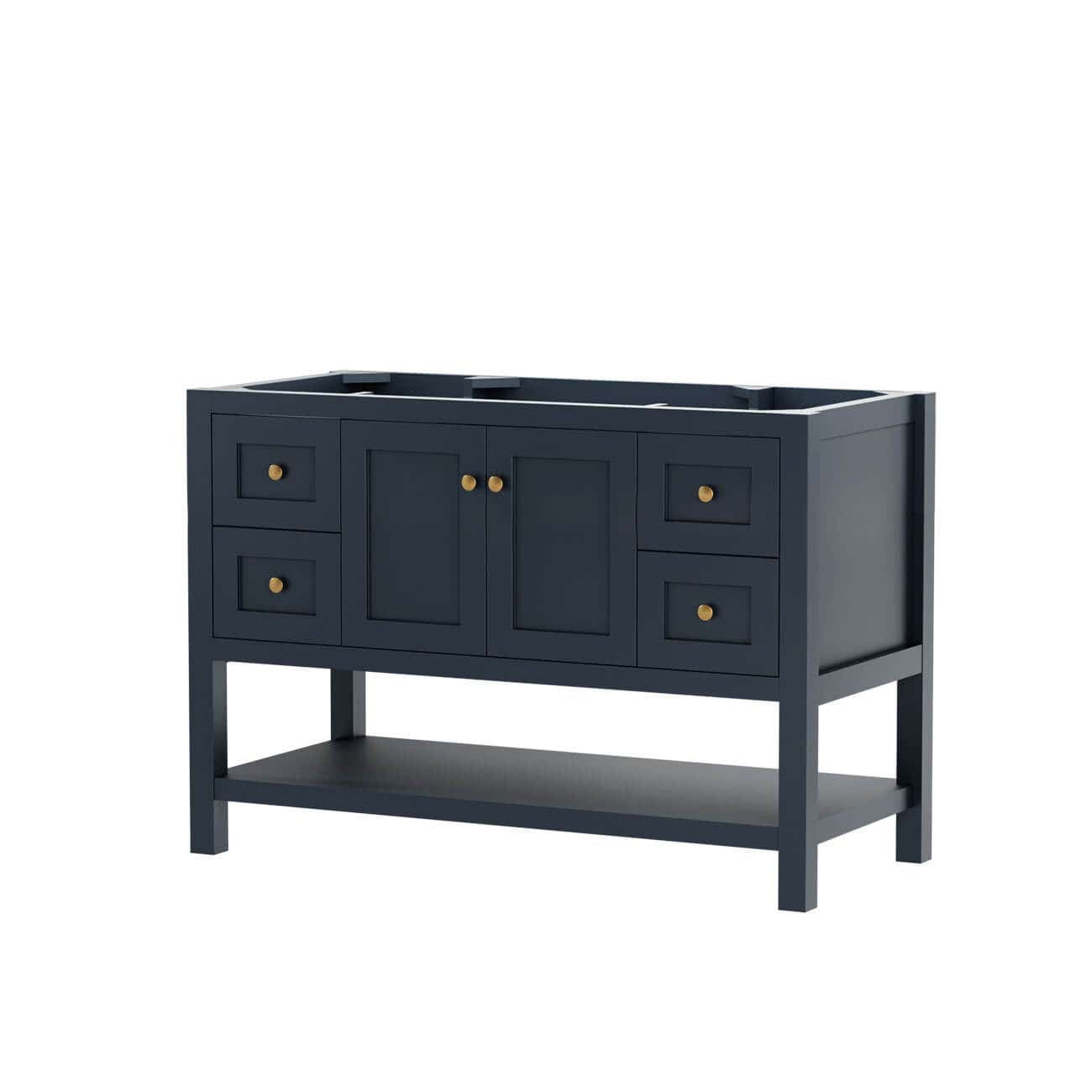 Bristol 48 Inch Modern Console Vanity - No Top - Walmart.com