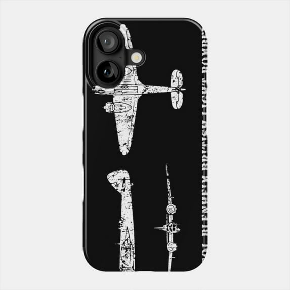 Bristol Blenheim WWII Retro British Case for iPhone 11,12,13,14,15,16 ...