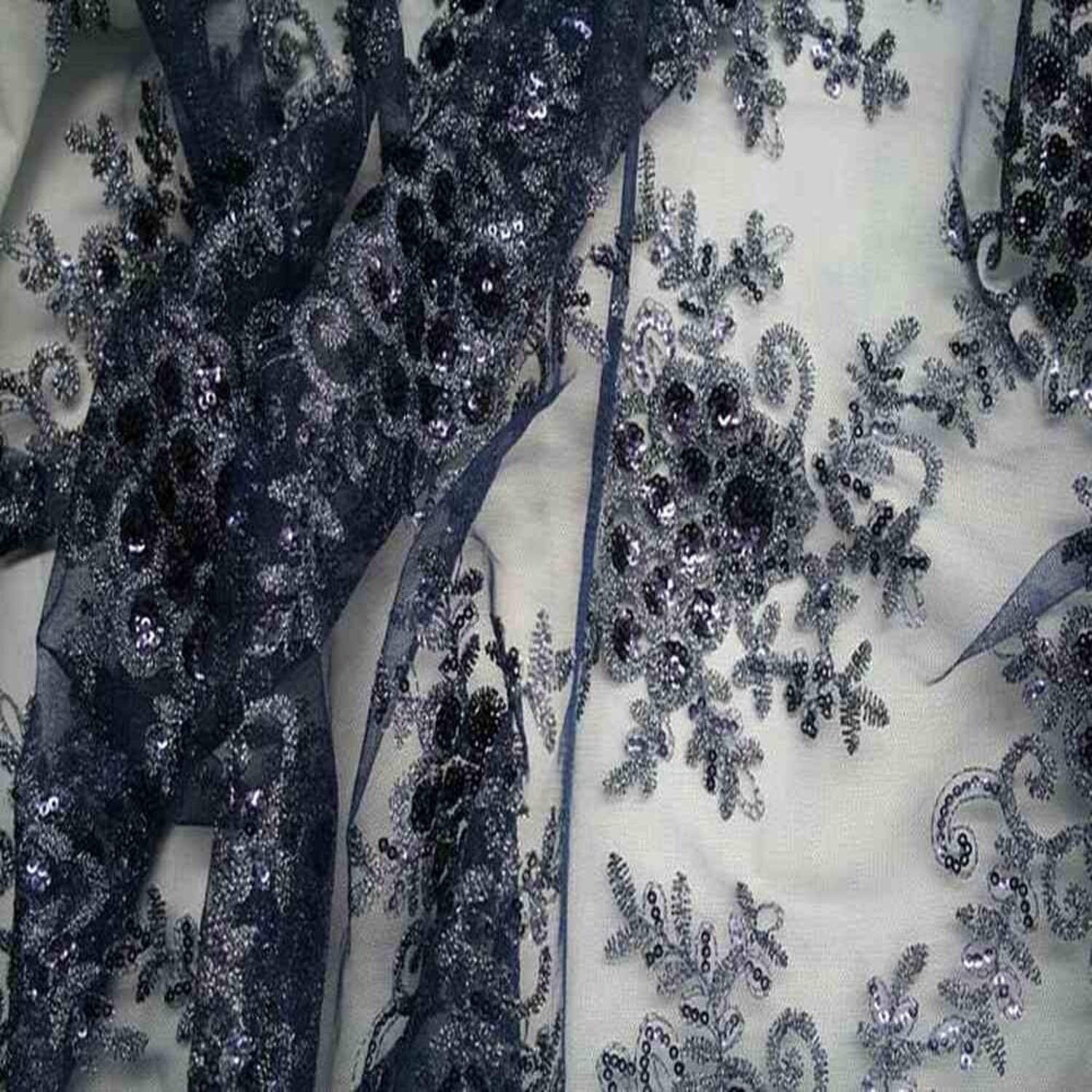 Bristol Glitter Sequin Embroidered Lace Fabric. 54 Inch in Width | Home ...
