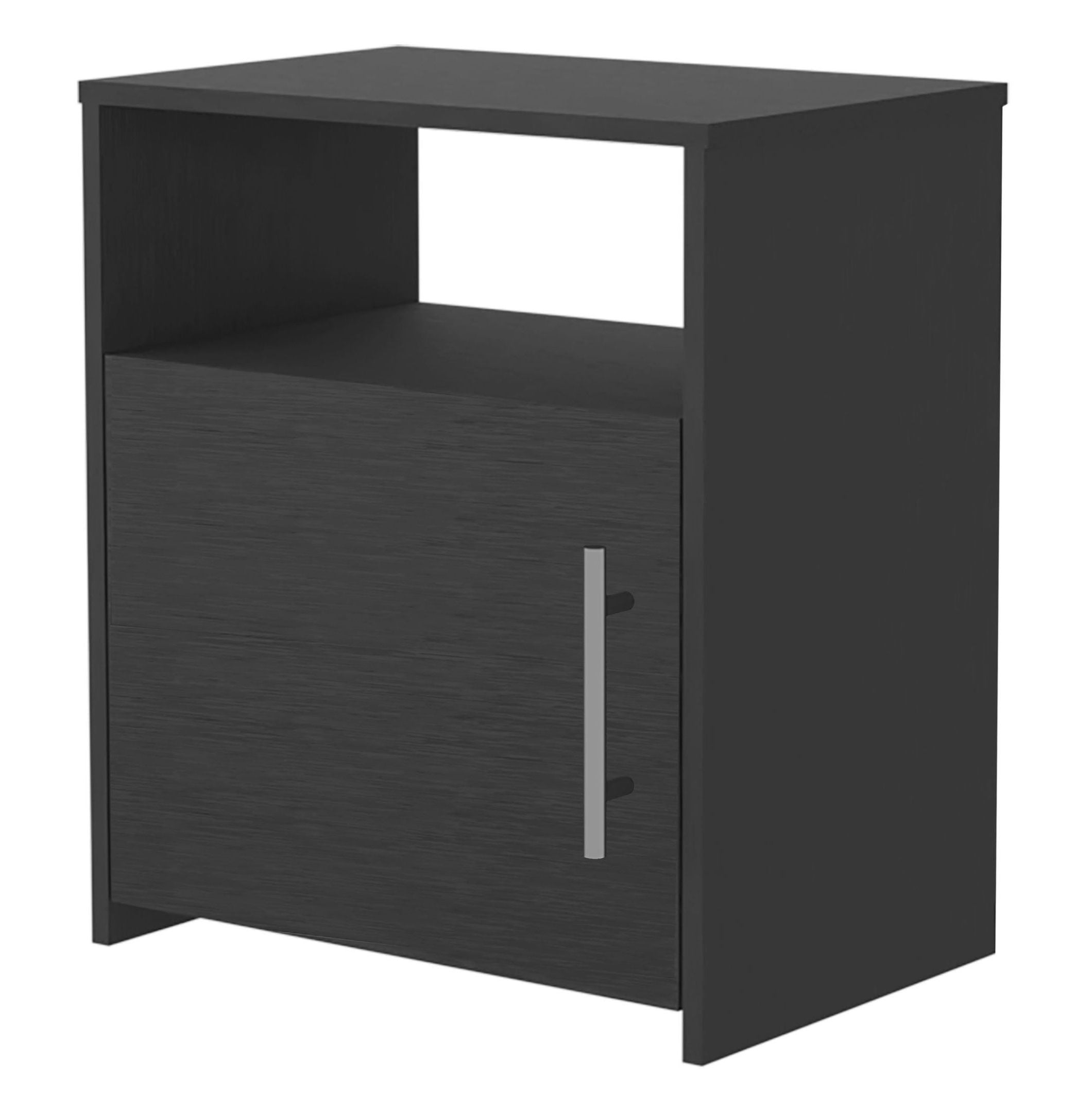 Bristol Nightstand with Cabinet - Bedroom Side Table with Shelf ...