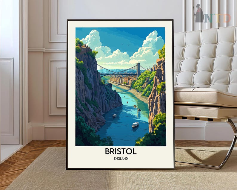 Bristol Poster, Bristol Wall Art, Bristol Harbour Print, City Art ...
