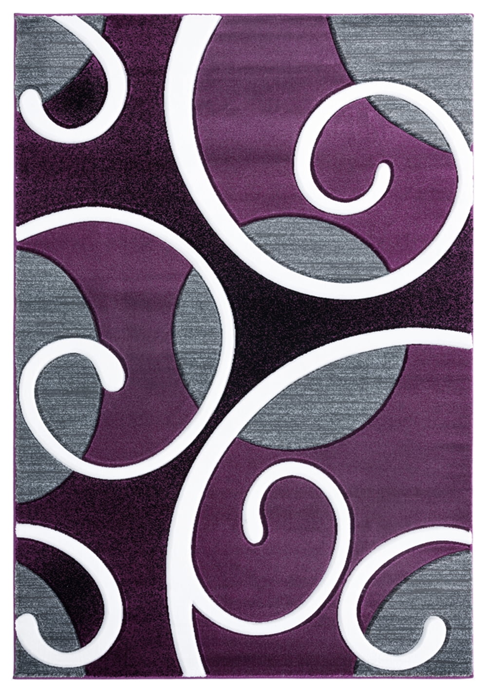 Bristol Riley Creative Colored Plum Area Rug, Contemporary/Modern Style ...