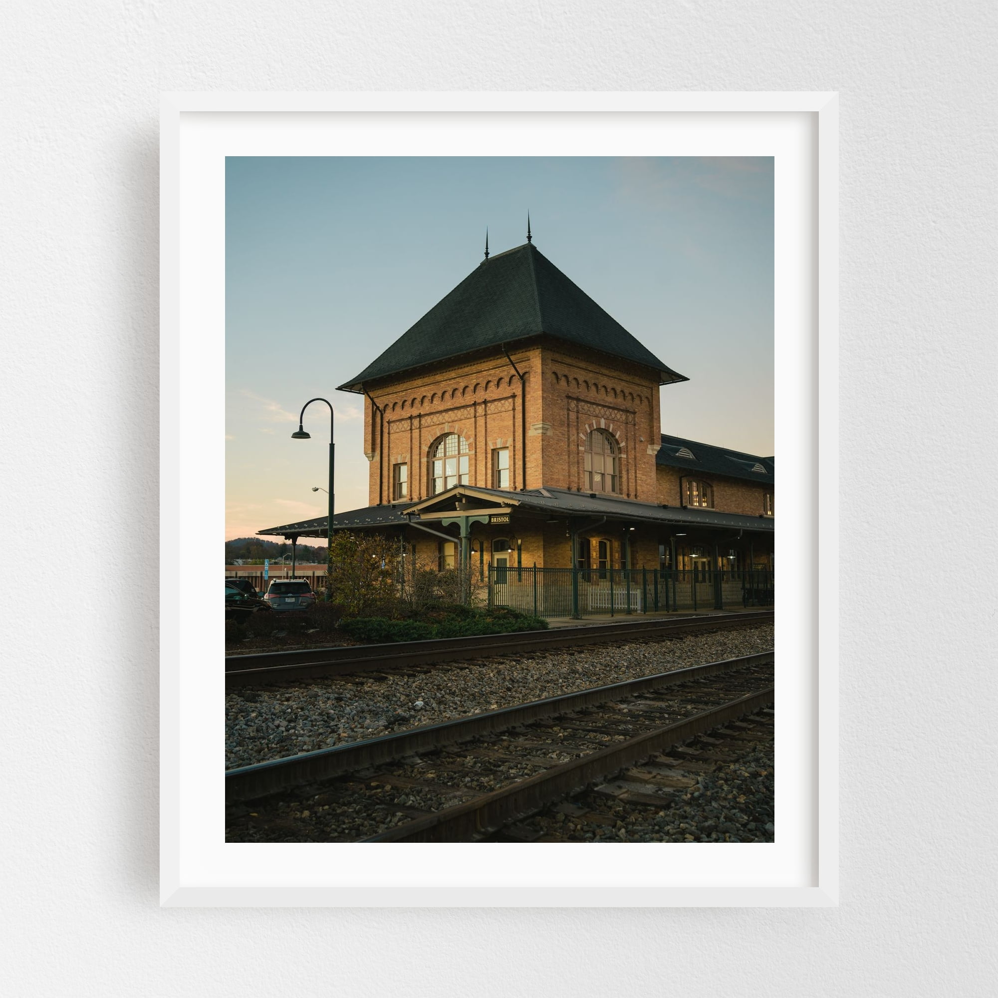 Bristol Train Station - Bristol Virginia Photography White Framed Wall ...