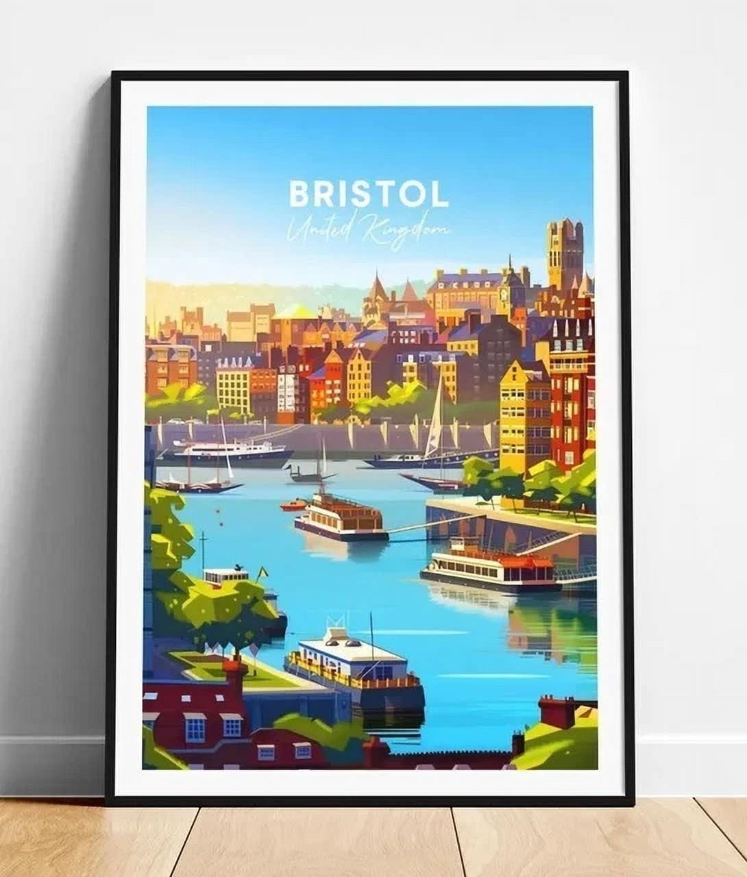 Bristol Travel Print - United Kingdom Travel Poster, Bristol Poster ...