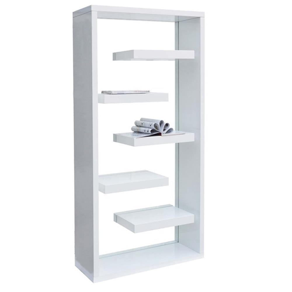 Bristol White Modern Wood Bookcase - Walmart.com