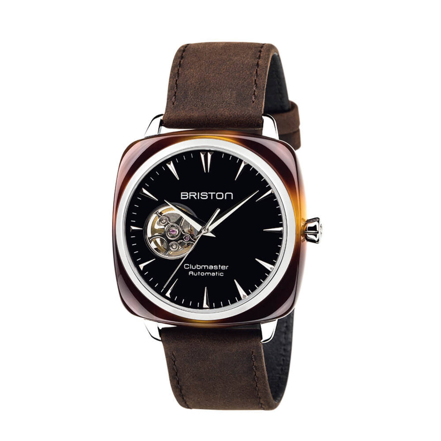 Briston Clubmaster Iconic Open HMS Automatic Black - Walmart.com