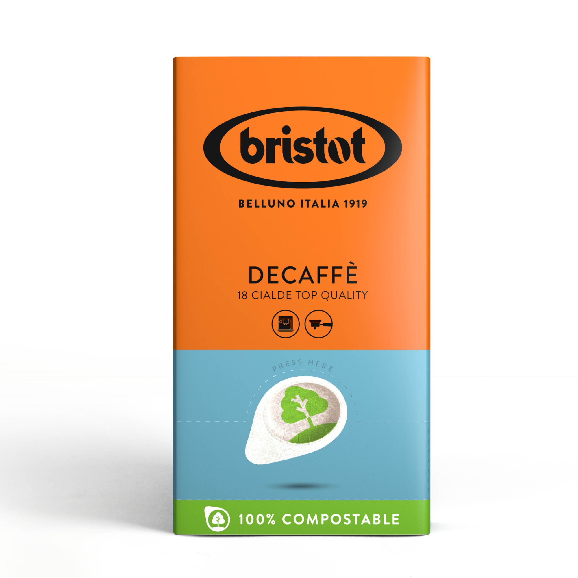 Bristot ESE Pods - Italian ESE Pods - Medium Roast - 18 Count - Walmart.com