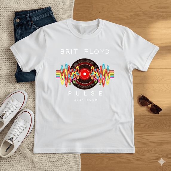 Brit Floyd Pulse 2024 Tribute Rock Tour Music Show Retro Unisex T-Shirt ...