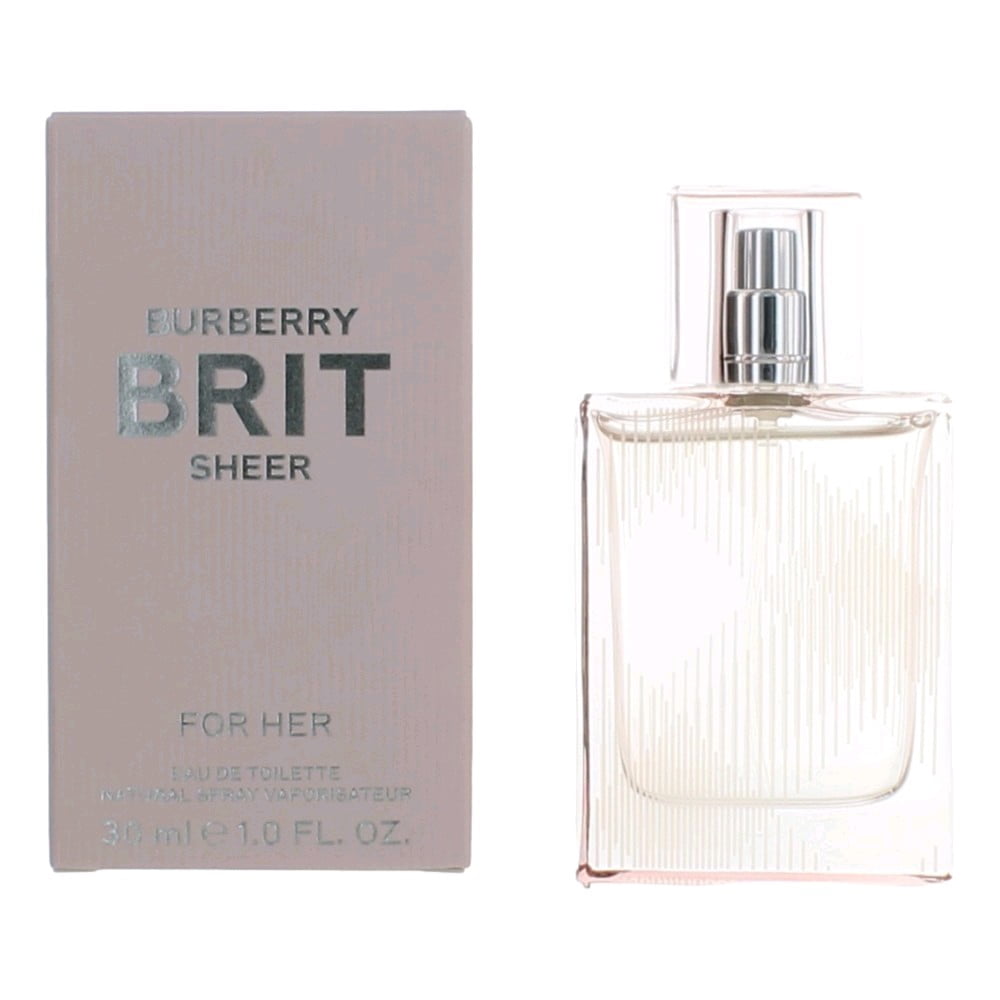 Burberry Brit Sheer Perfume for Women, 1 Oz EDT, London Inspired Fruity ...