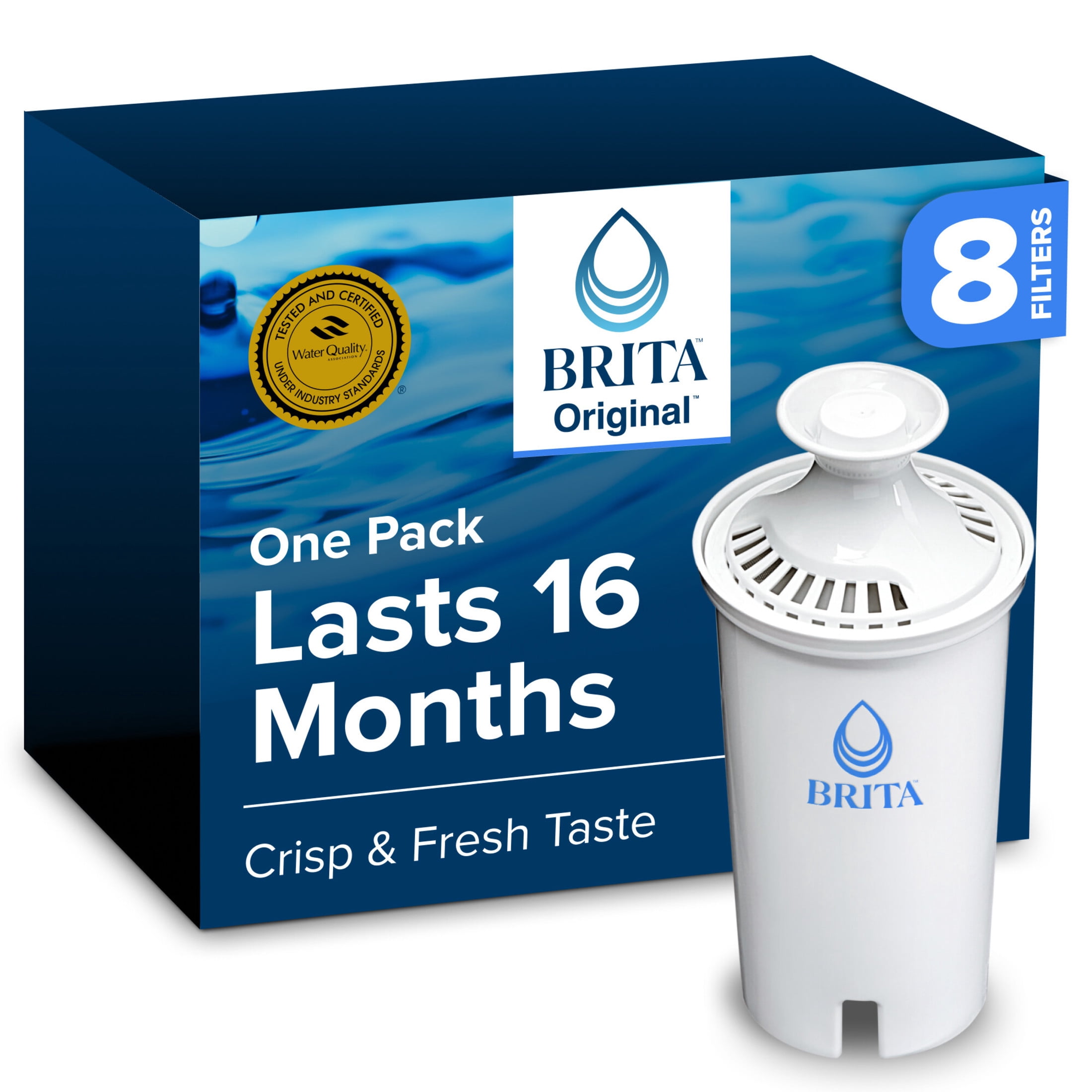Brita Standard 40 Gallon Water Filtration Purifier, Pitcher and ...