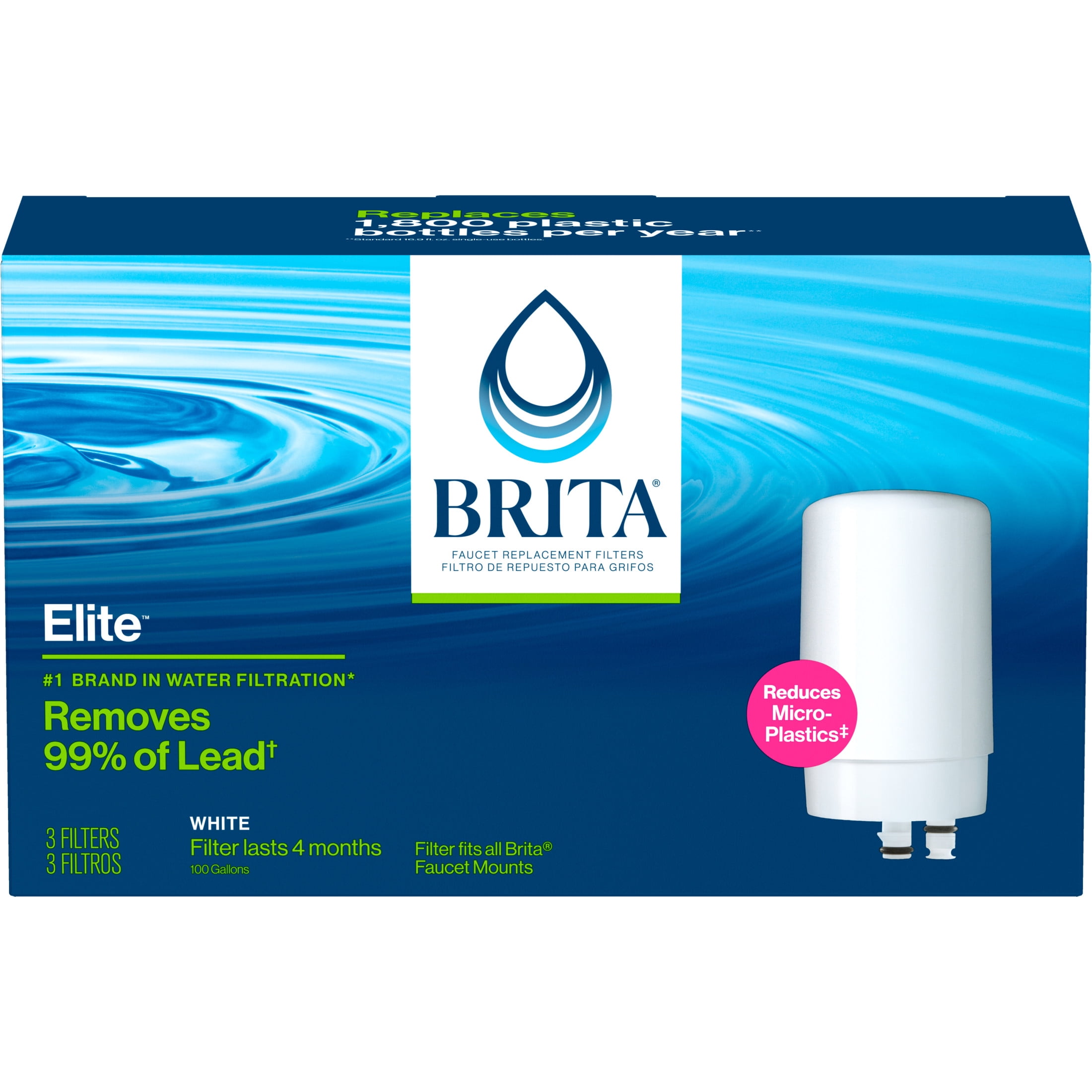 Brita Faucet Mount System Replacement Filter, Reduces Lead, Made ...