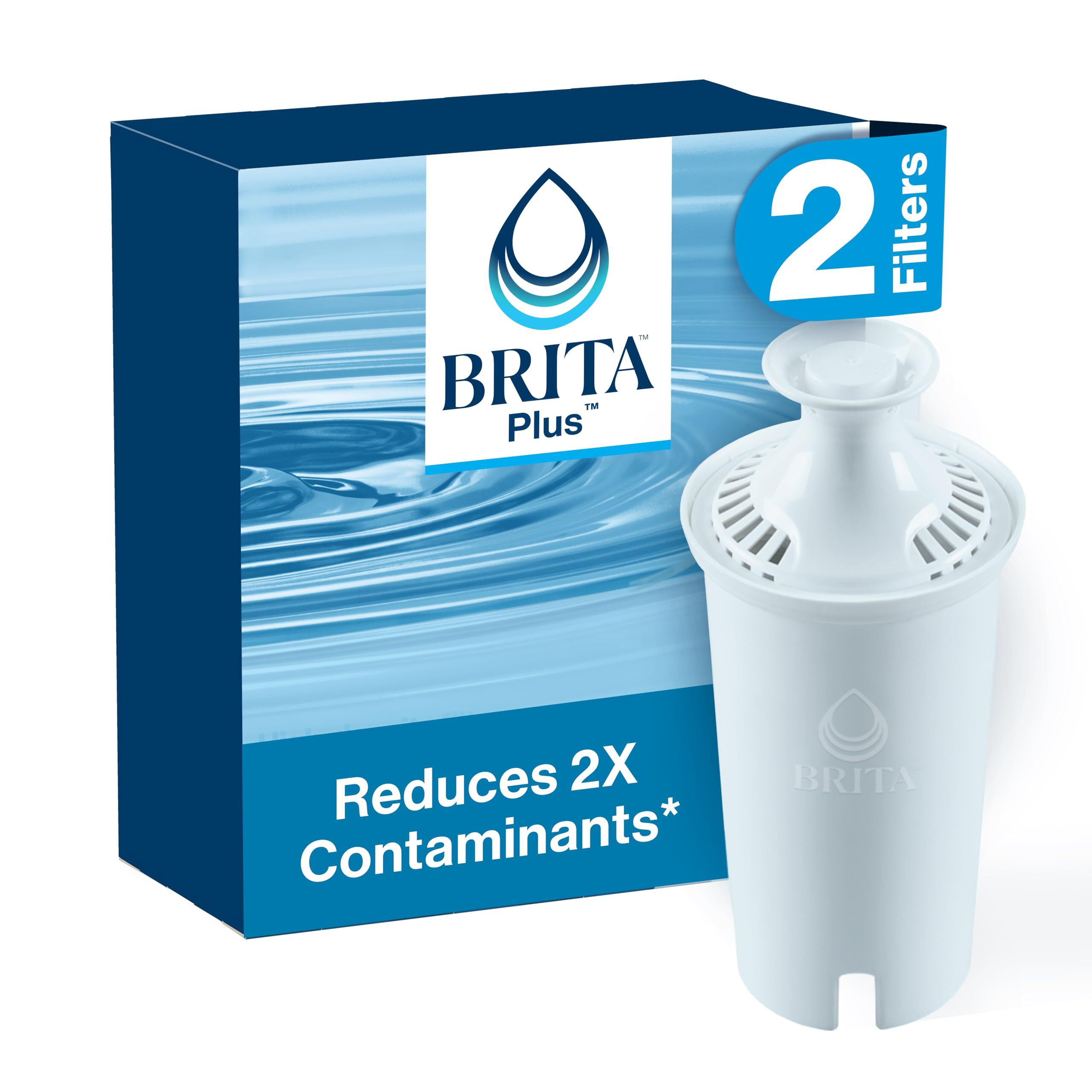 Brita Plus Water Filter, BPA-Free, High-Density Replacement Filter for ...
