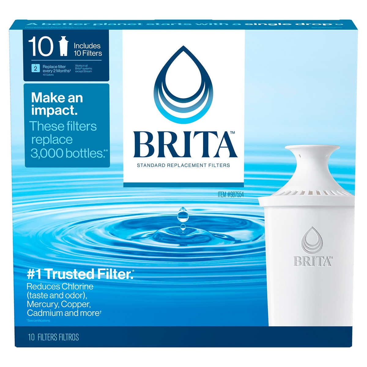 Brita Replacement Water Filters, 10-pack - Walmart.com