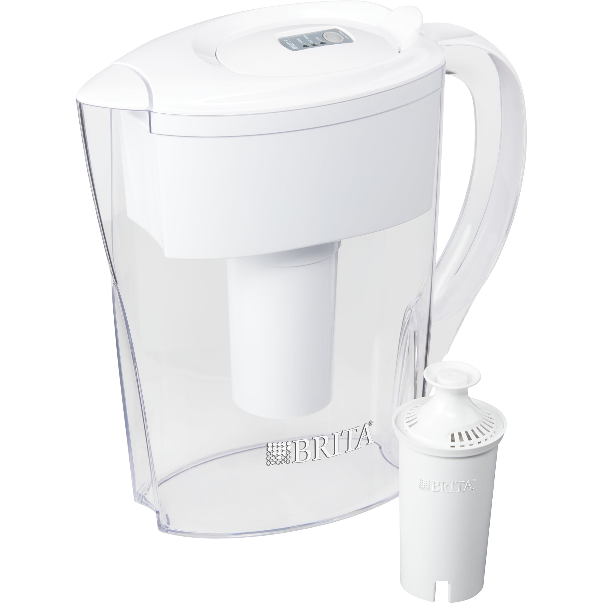 Brita 6 Cup BPA-Free Space Saver Water Filter Pitcher with Standard ...