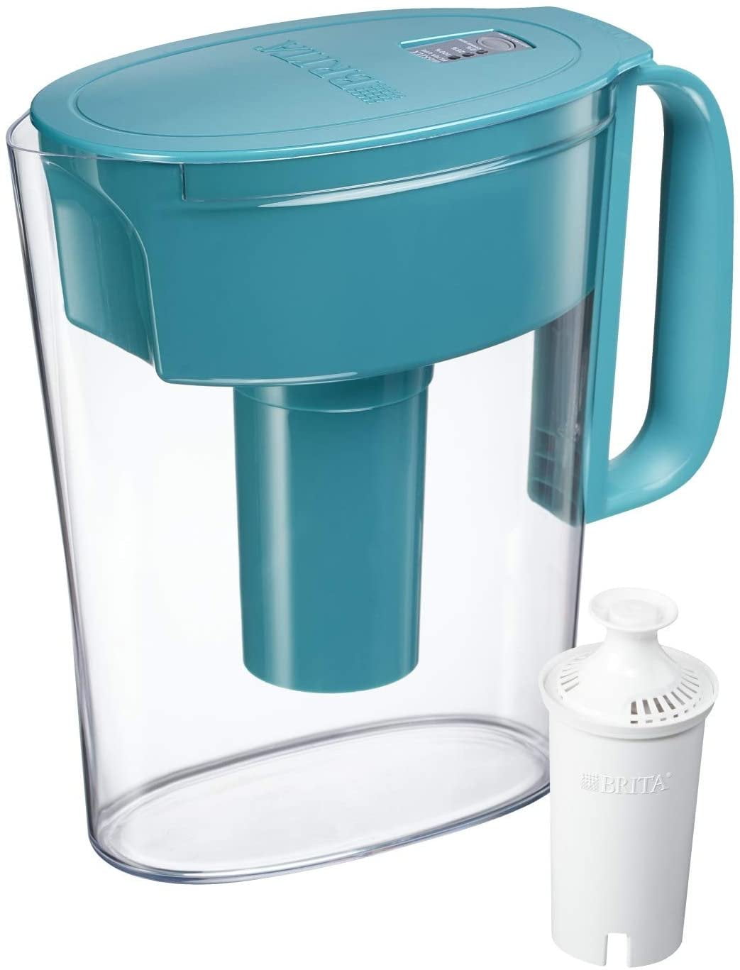 Brita Standard Metro Water Filter Pitcher, Turquoise, Small 5 Cup, 1 ...