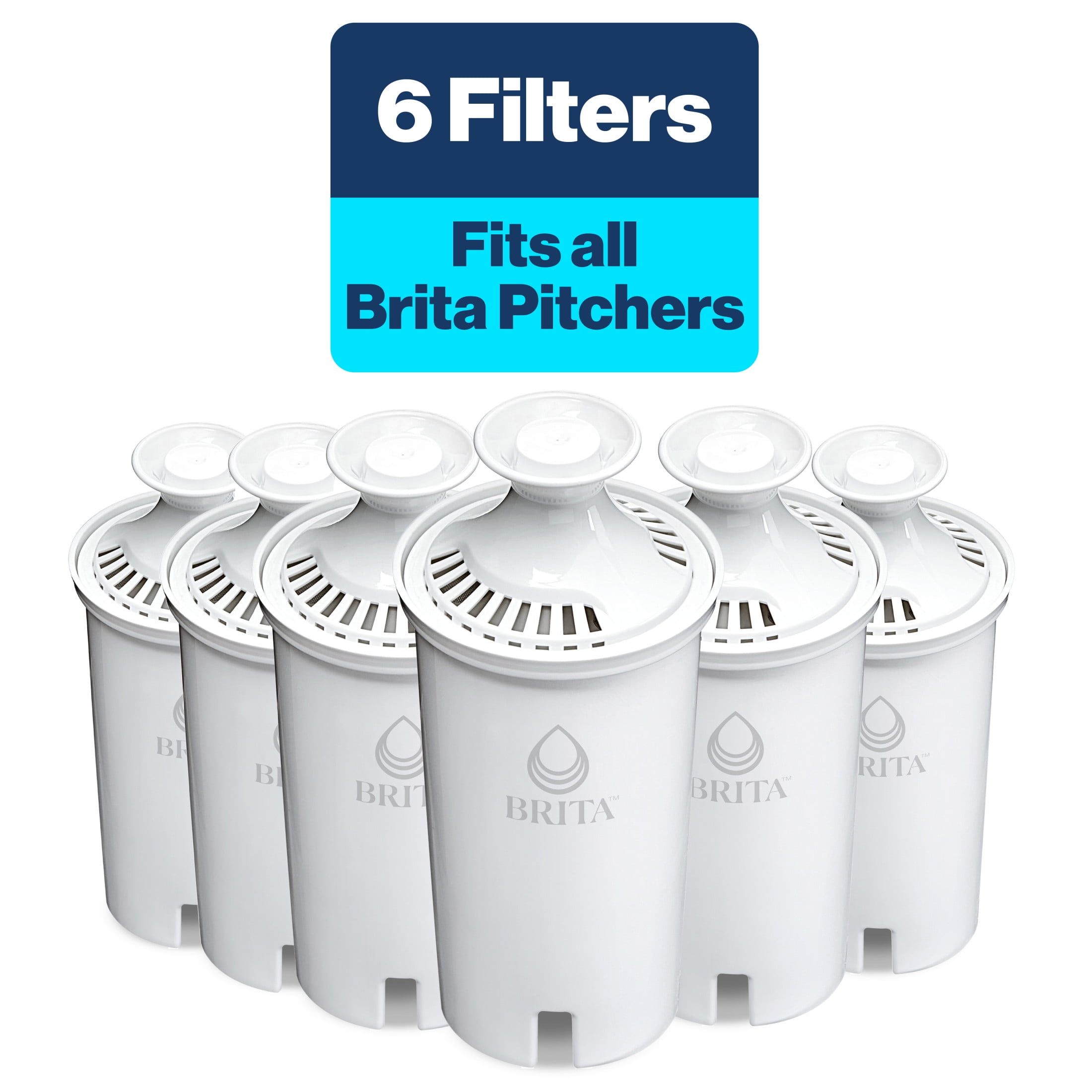 Brita Standard Water Filter, Replacement Filters for Pitchers and ...